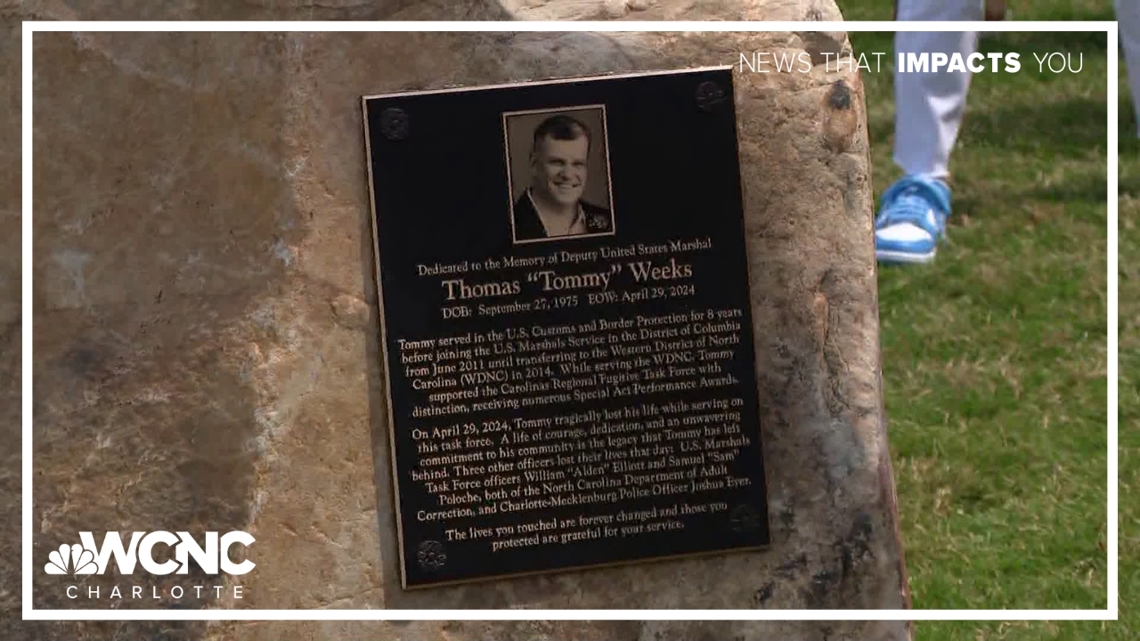 Memorial honors fallen U.S. Marshal Thomas Weeks | wcnc.com