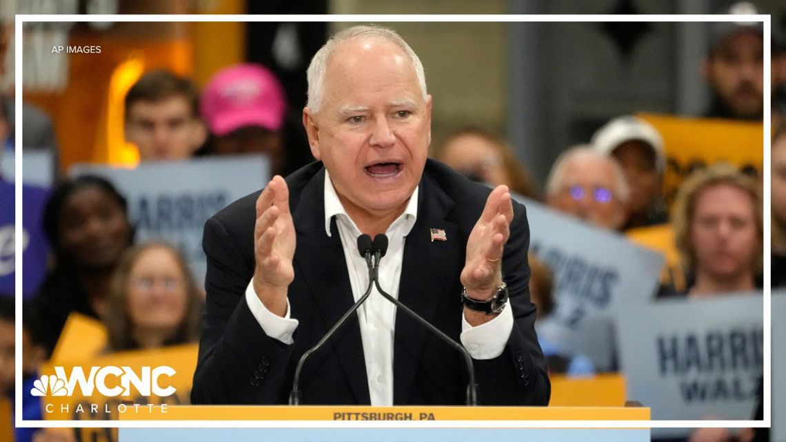 Tim Walz, Bill Clinton to rally voters in North Carolina Thursday ...