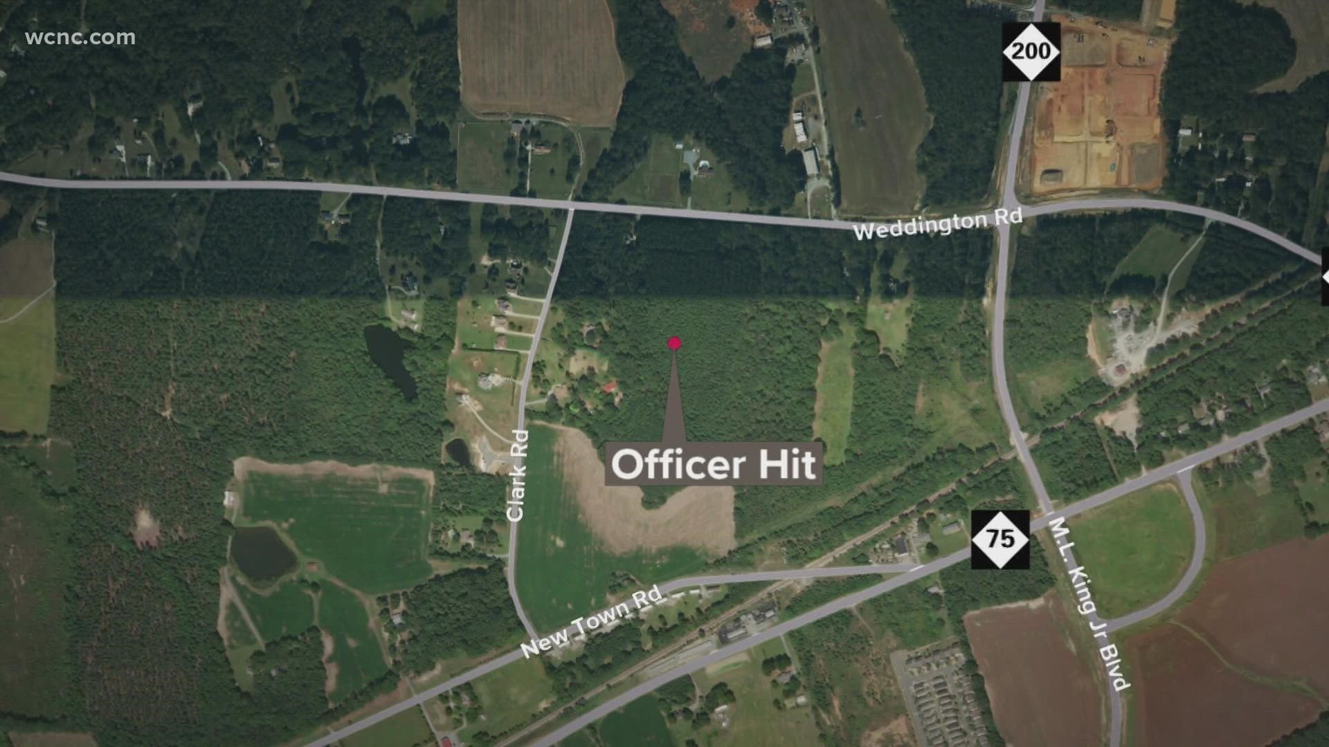 Monroe, NC police officer hit by car while directing traffic | wcnc.com