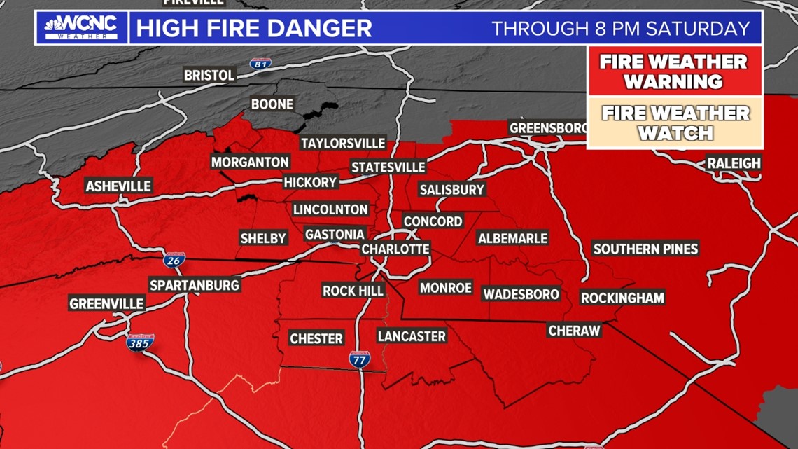 Red Flag Warning issued for Charlotte metro area | wcnc.com