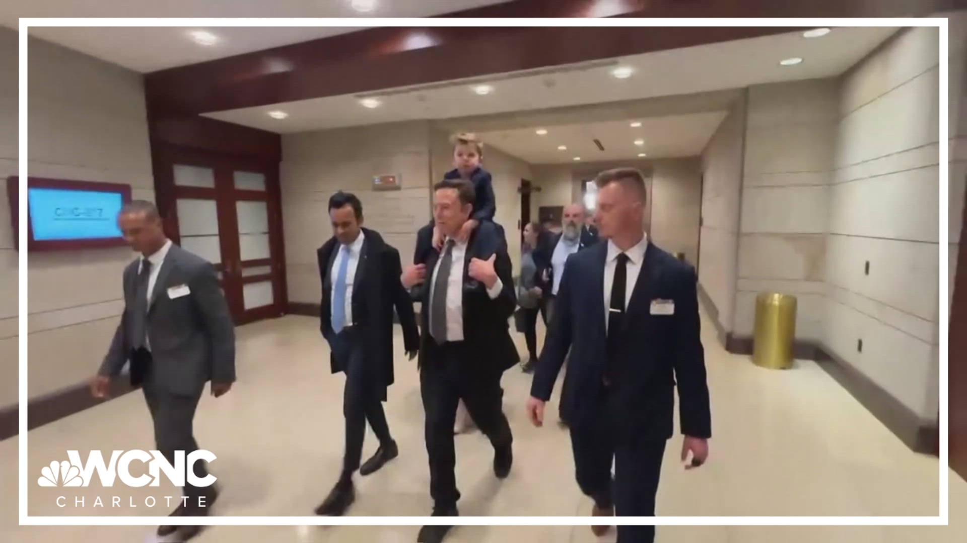 Elon Musk and Vivek Ramaswamy arrive on Capitol Hill to talk DOGE | wcnc.com