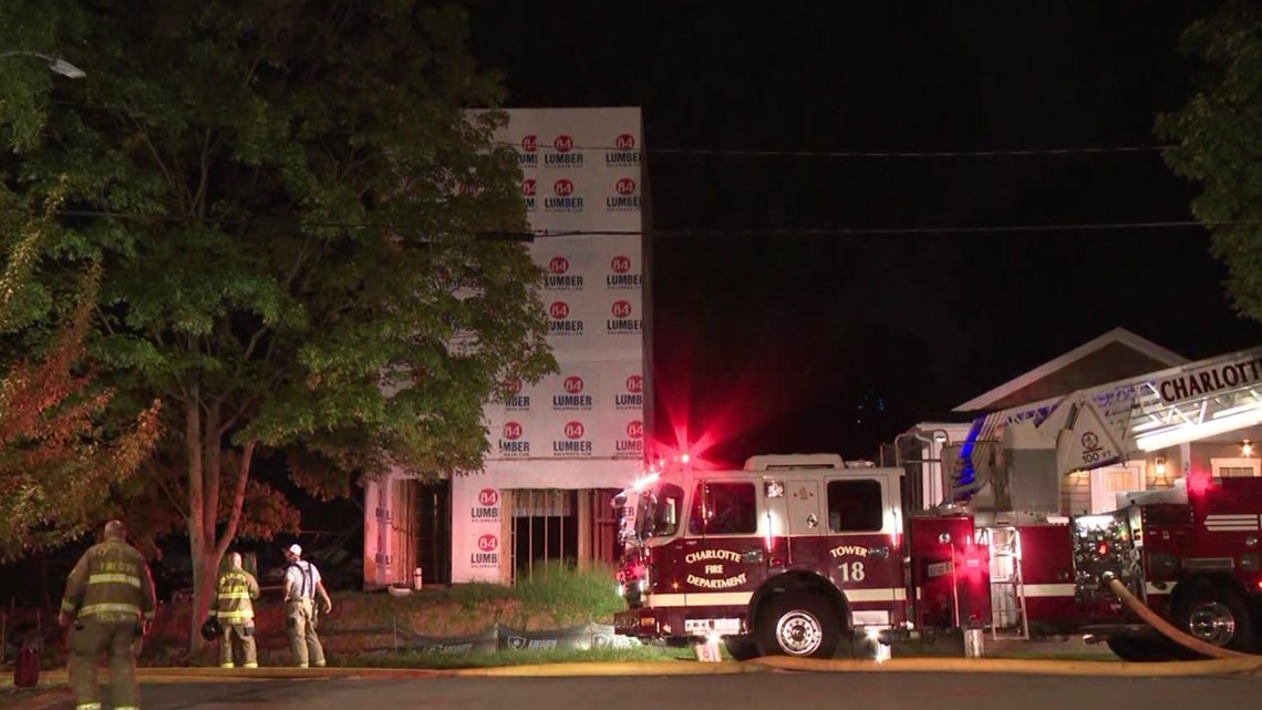 Charlotte Fire investigating house fire on North Tryon Street | wcnc.com