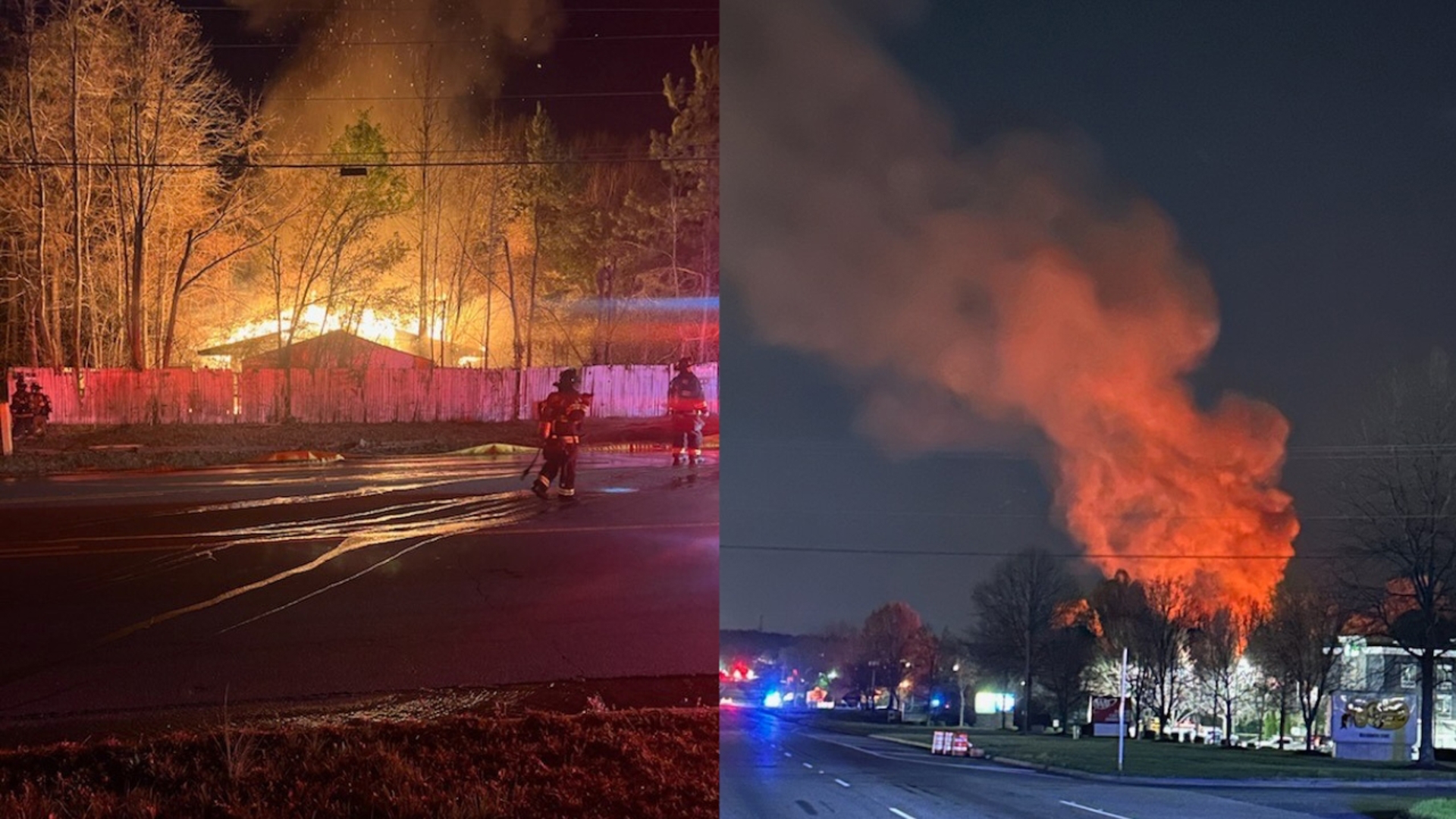 Fire damages vacant Matthews building on Sam Newell Road | wcnc.com
