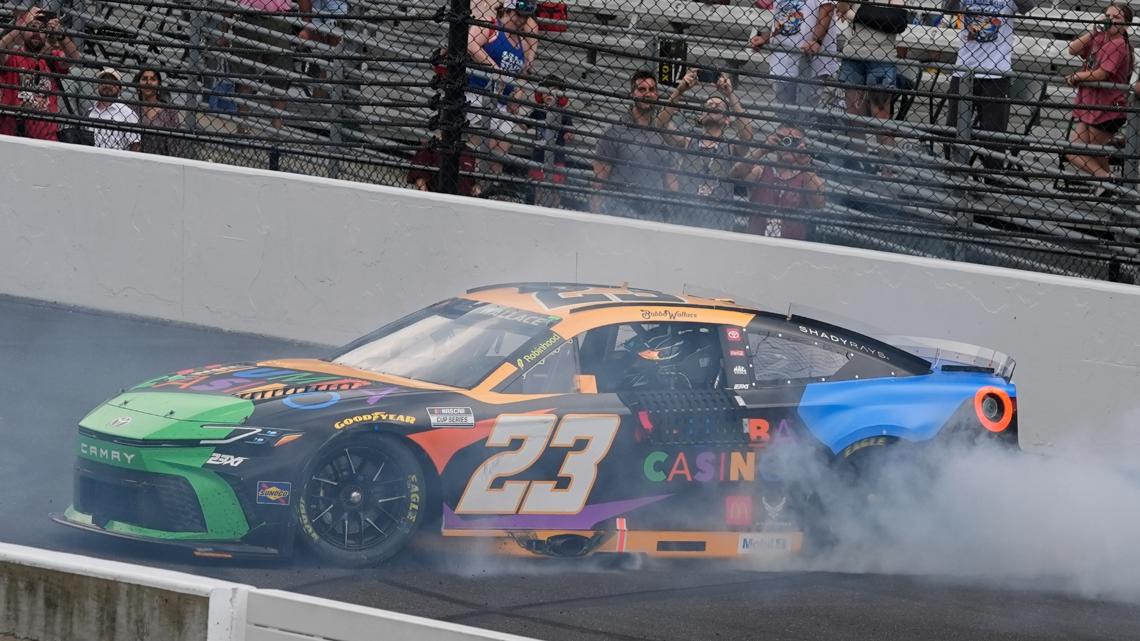 Bubba Wallace wins NASCAR's Brickyard 400 | wcnc.com