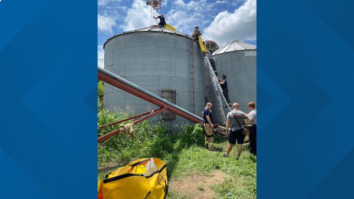 Grain silo rescue in Mint Hill | wcnc.com