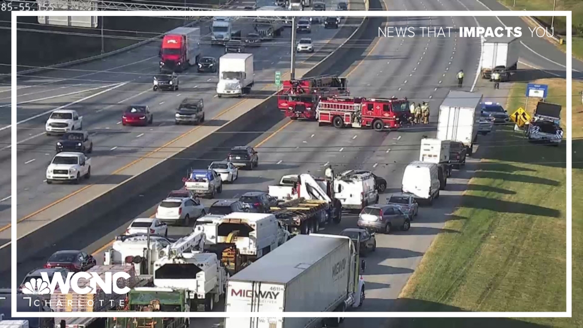 Medical helicopter responds to crash that shut down I-85 in Concord, NC ...