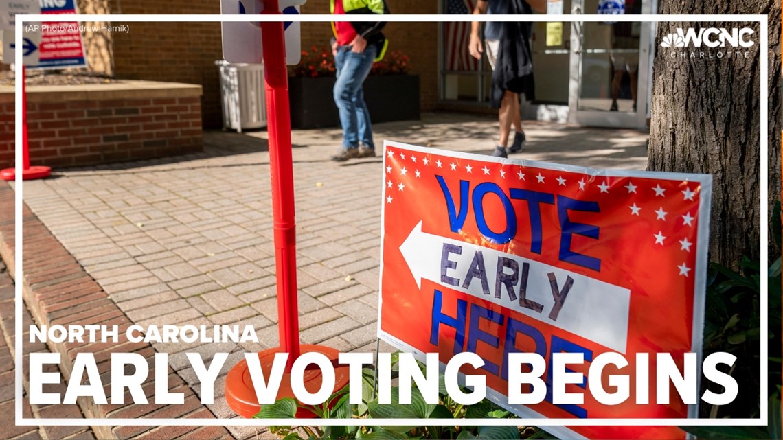 Early voting begins in North Carolina | wcnc.com