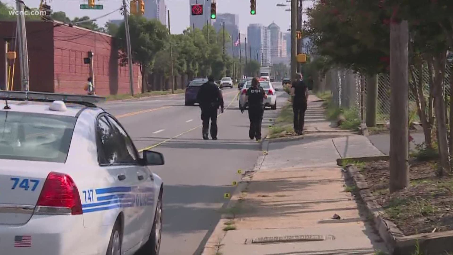 CMPD investigating crash outside uptown Charlotte | wcnc.com