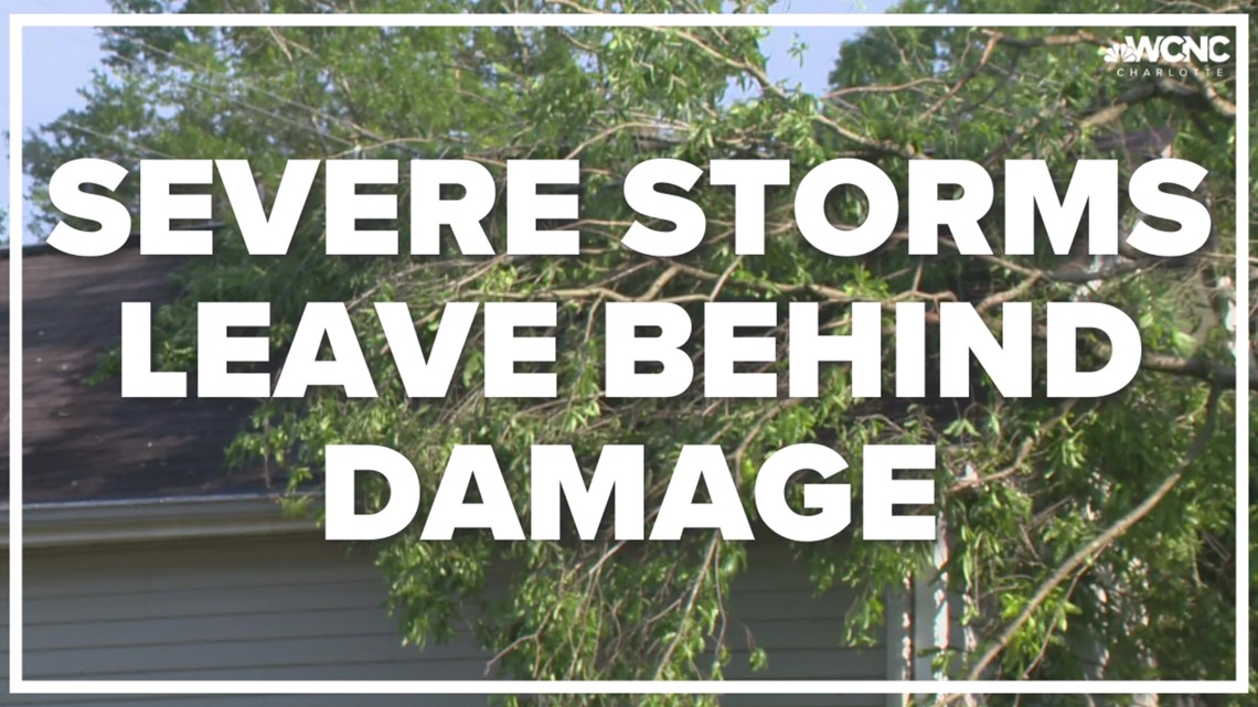 Fallen trees, downed power lines reported after severe storms | wcnc.com
