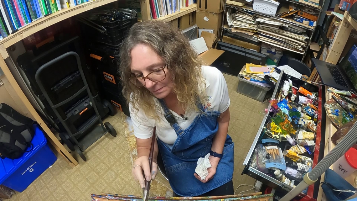 Boone, N.C. professor opens studio doors for artists post-Helene | wcnc.com