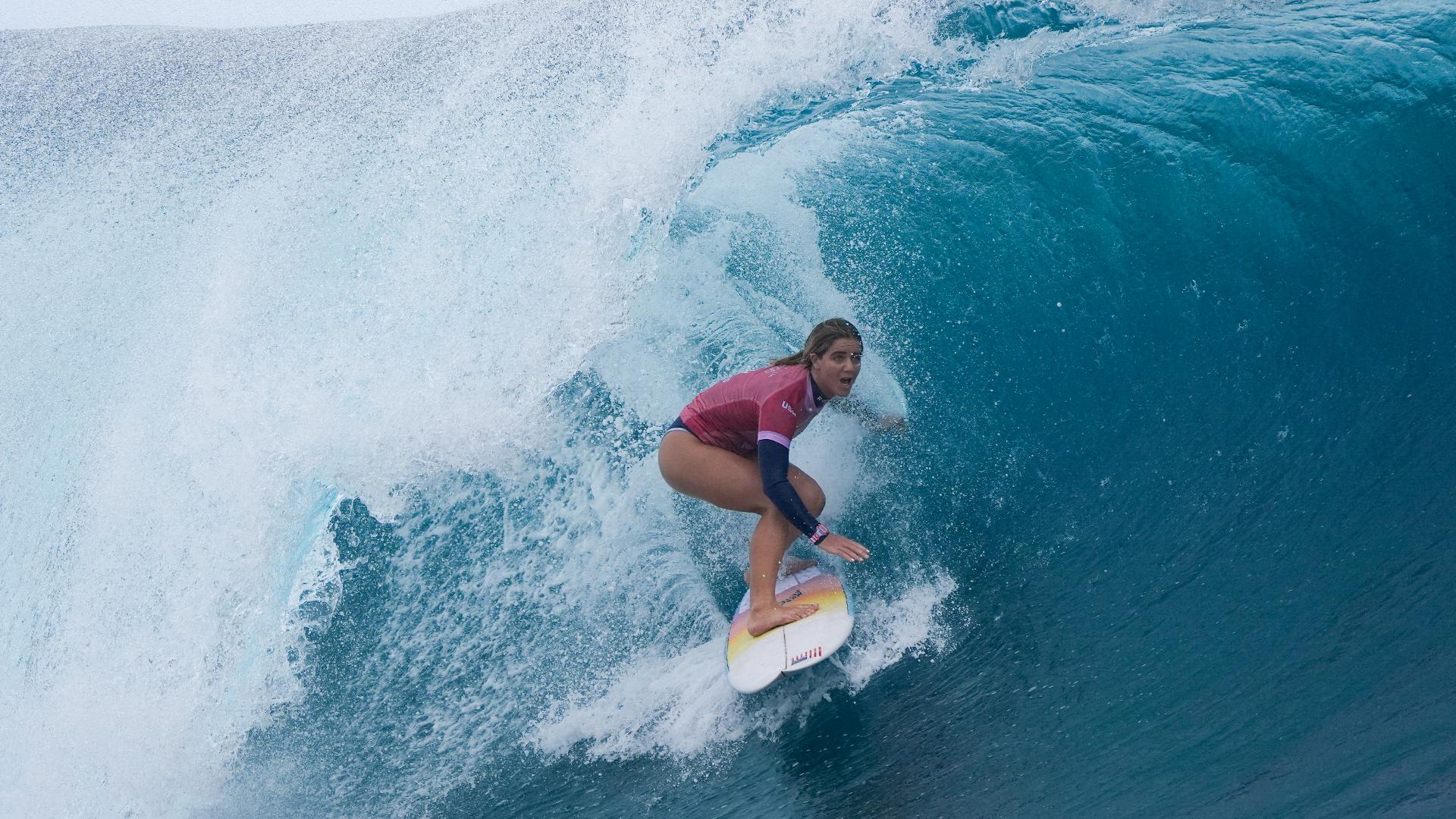 Caroline Marks gives Team USA back-to-back gold medals in surfing ...