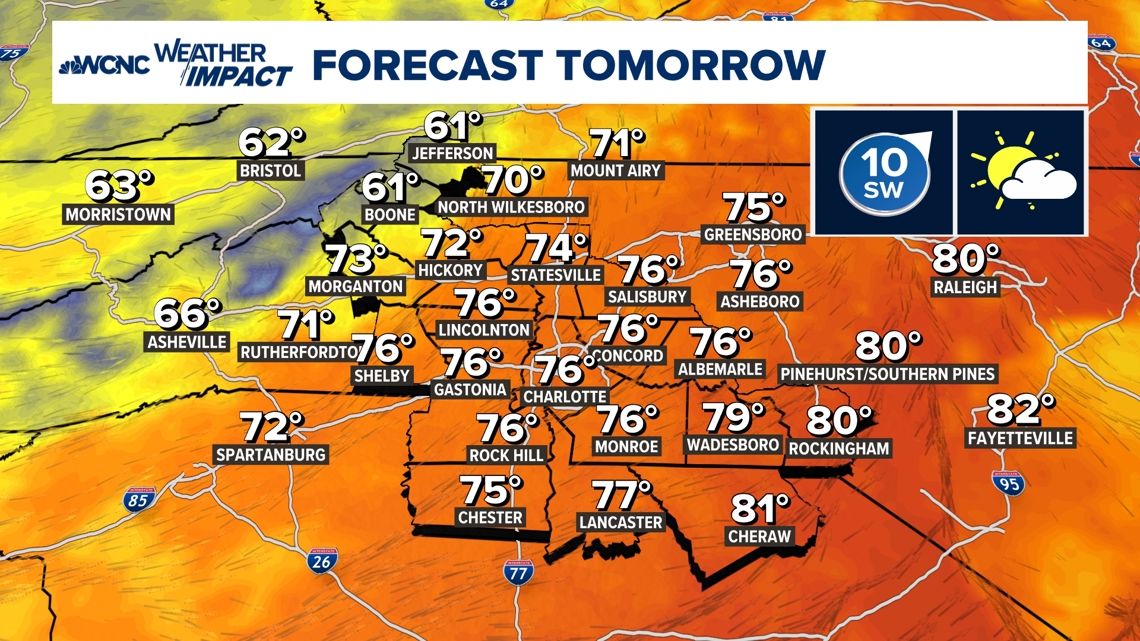 Latest weather forecast for the Greater Charlotte area | wcnc.com