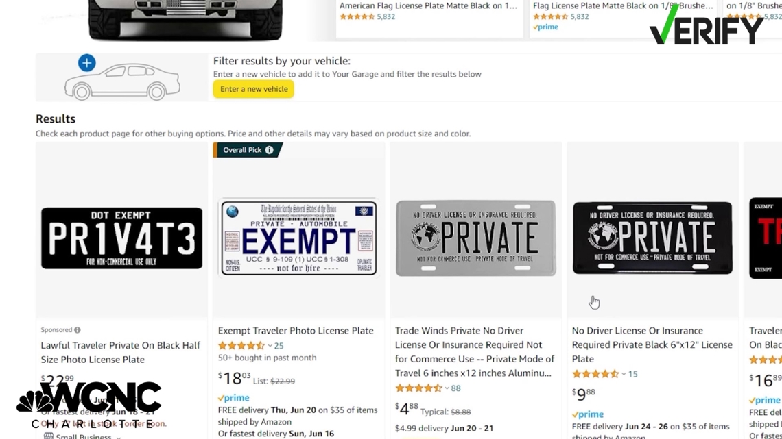 What are 'private' license plates? Let's verify | wcnc.com