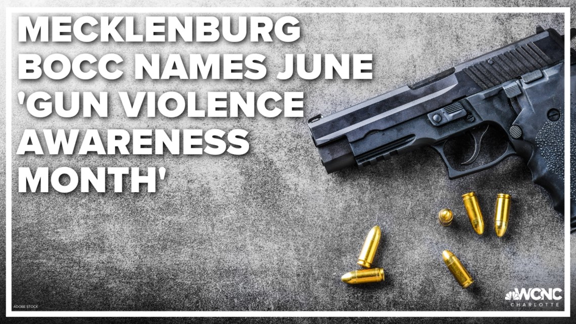 Mecklenburg BOCC adopts June as 'Gun Violence Awareness Month' | wcnc.com