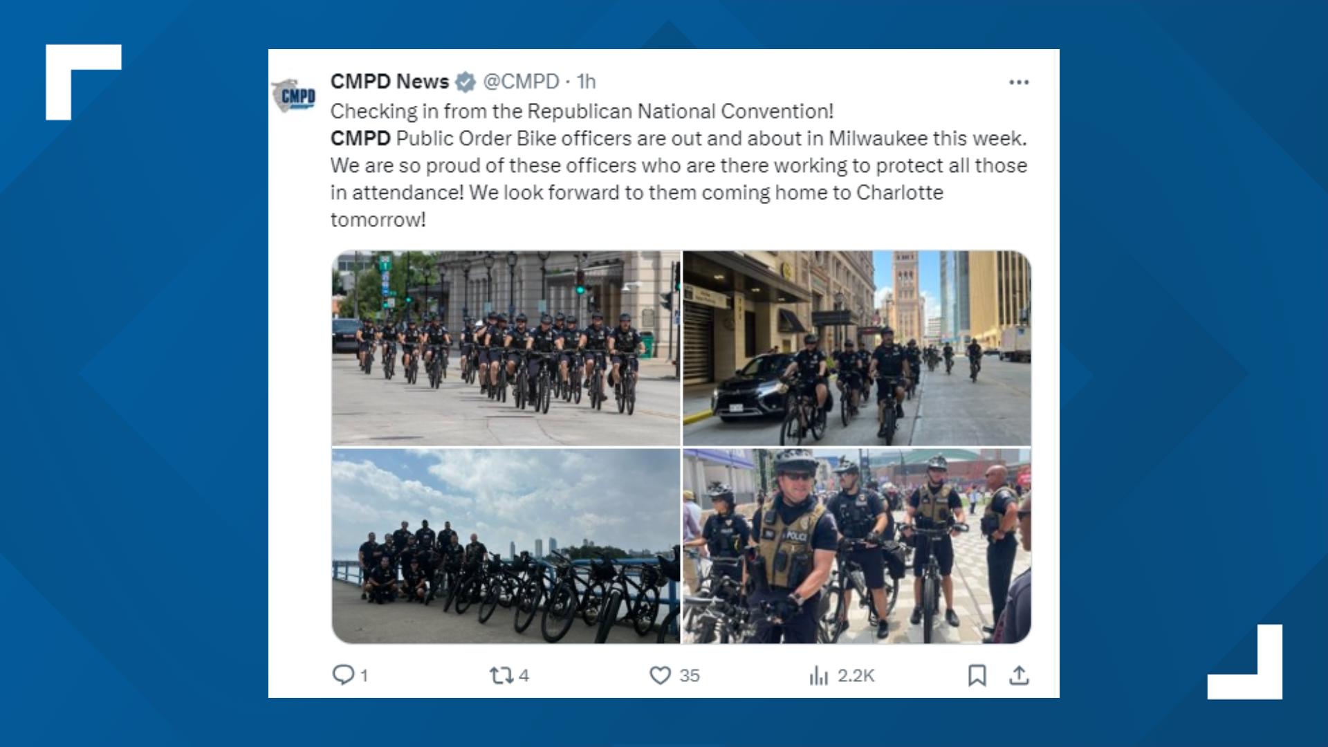 Why CMPD officers at the RNC had 'controversial' vests | VERIFY | wcnc.com