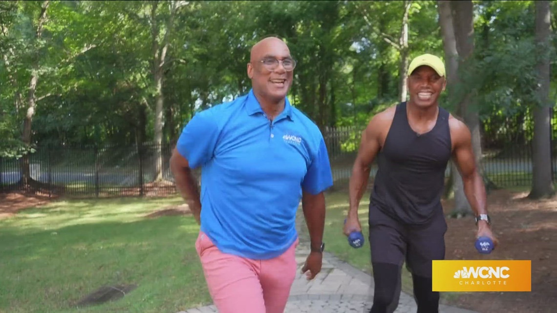 A Dumbbell Bundle Workout with Former NFL Player Leonard Wheeler | wcnc.com