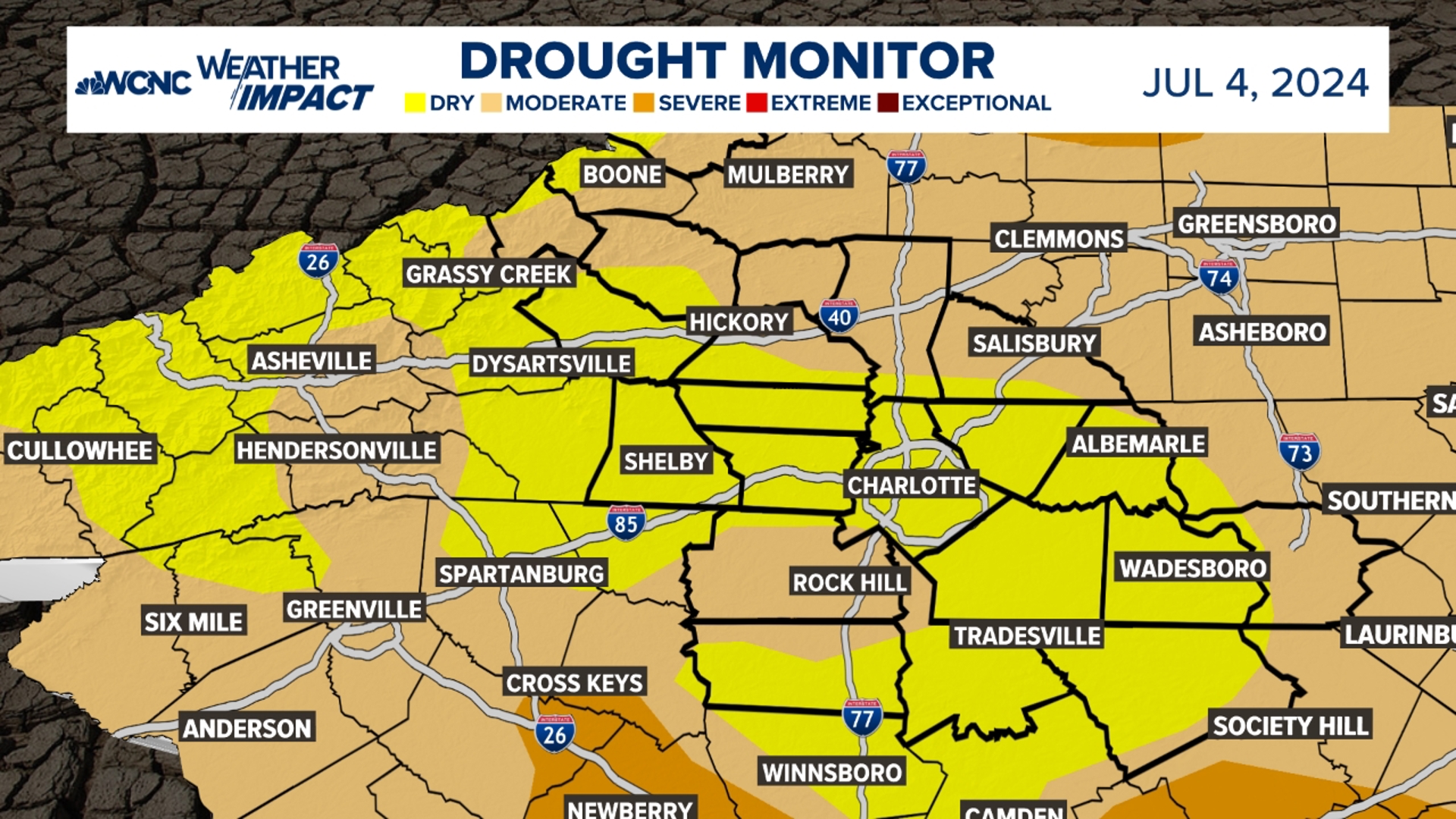 Flash drought encompasses all of North Carolina & South Carolina | wcnc.com
