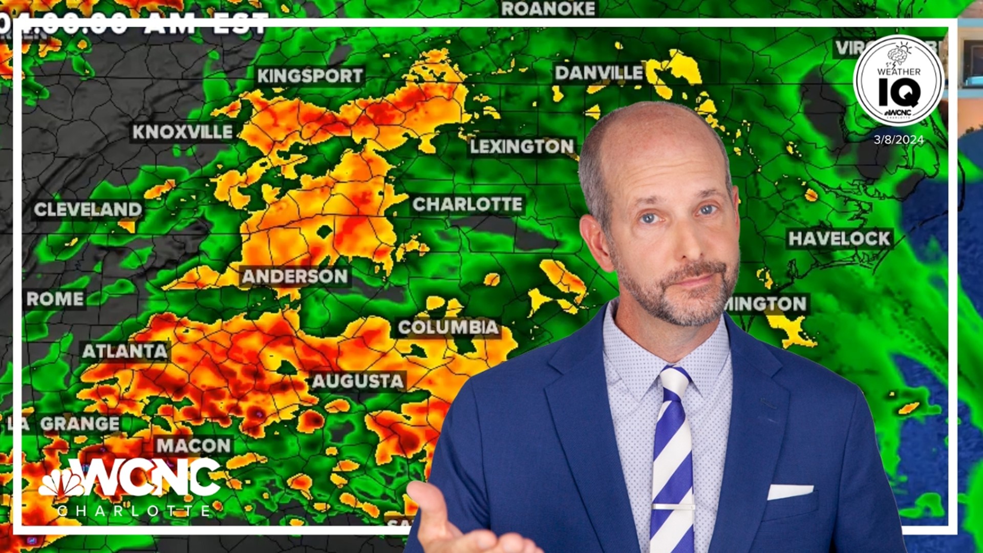 Charlotte's severe storm risk is low but heavy rain forecast remains | Brad's weather vlog ...