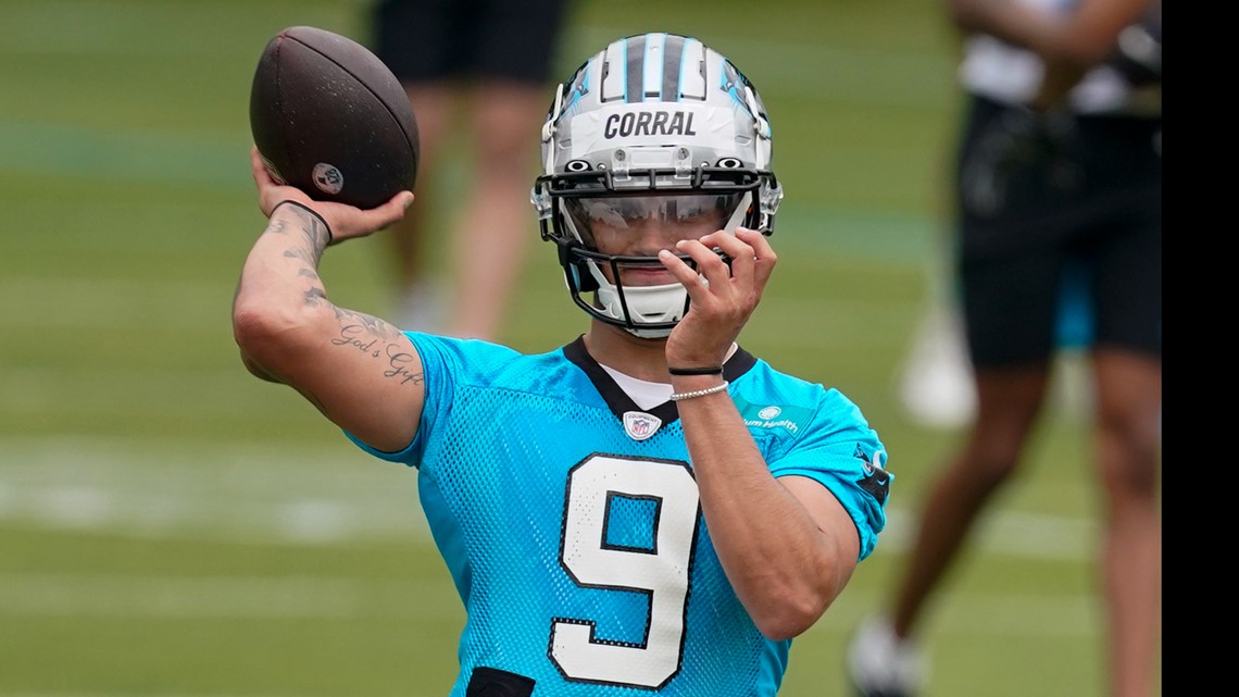 Matt Corral practices with the Carolina Panthers for first time | wcnc.com