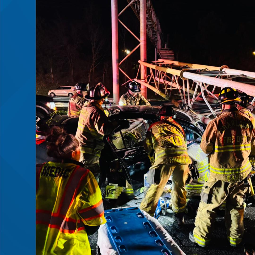 NCDOT: Drunk driver crashes into I-77 sign structure, causing it to ...