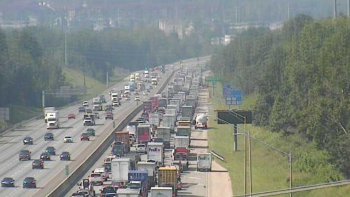 I-85 reopens after 18-wheel crash shuts down highway for hours | wcnc.com