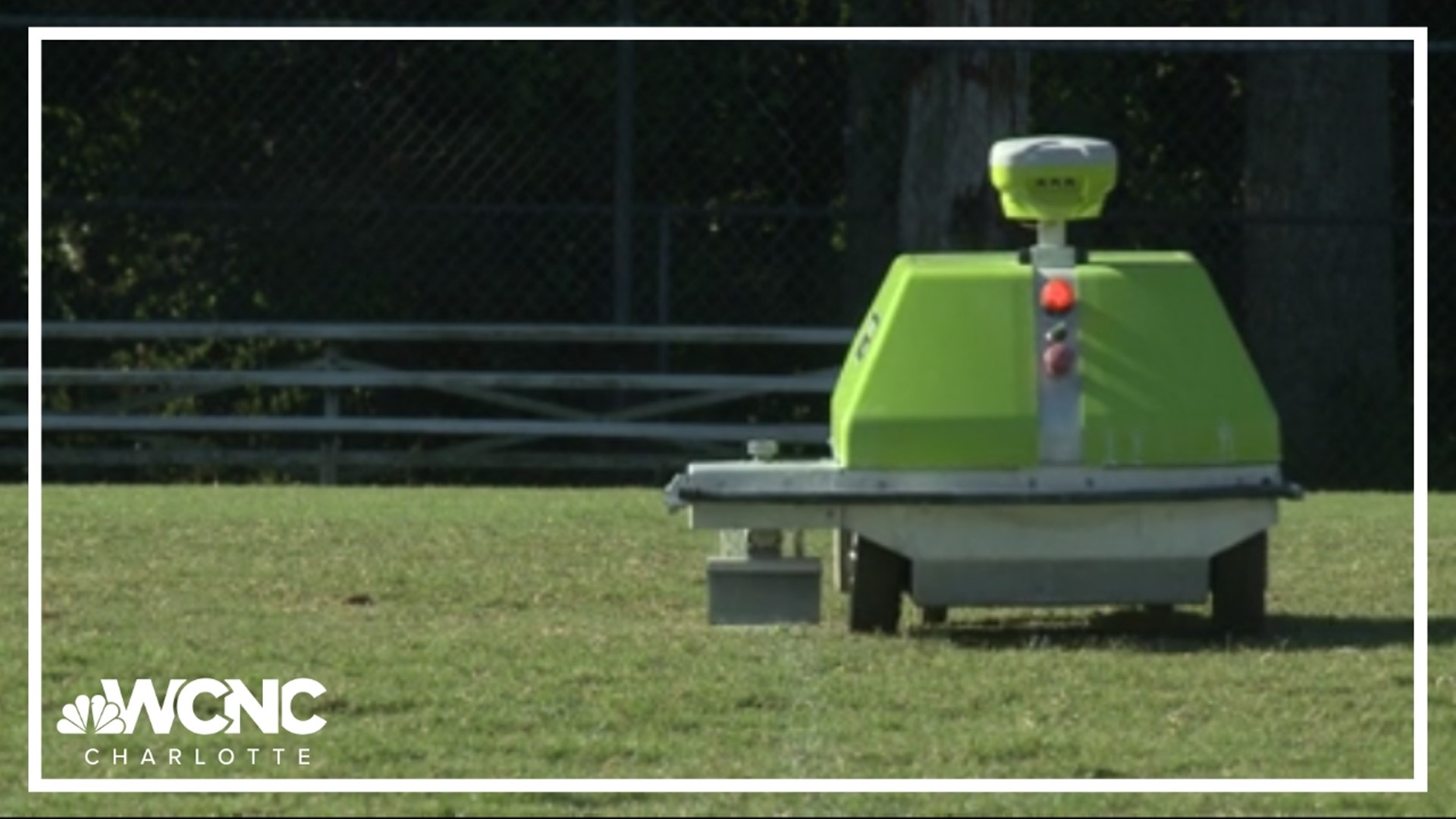 GPS guided robots are being used to paint sports fields | wcnc.com