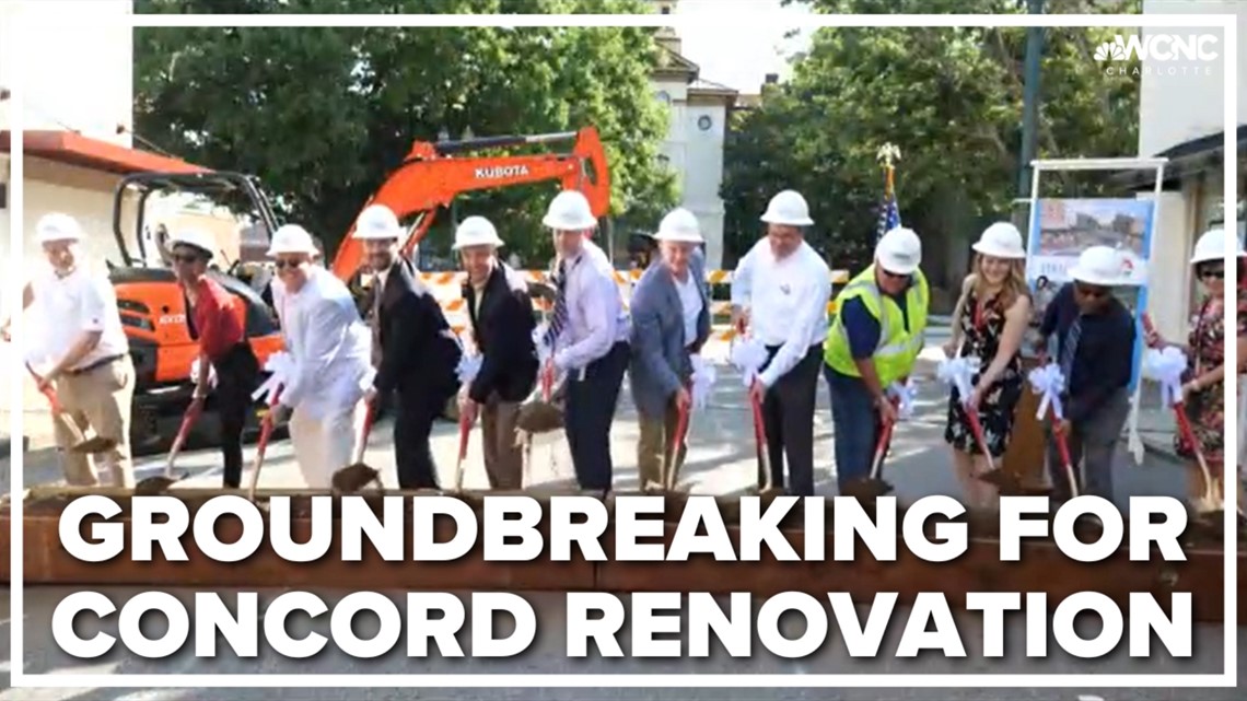 Concord city leaders break ground on new downtown streetscape | wcnc.com
