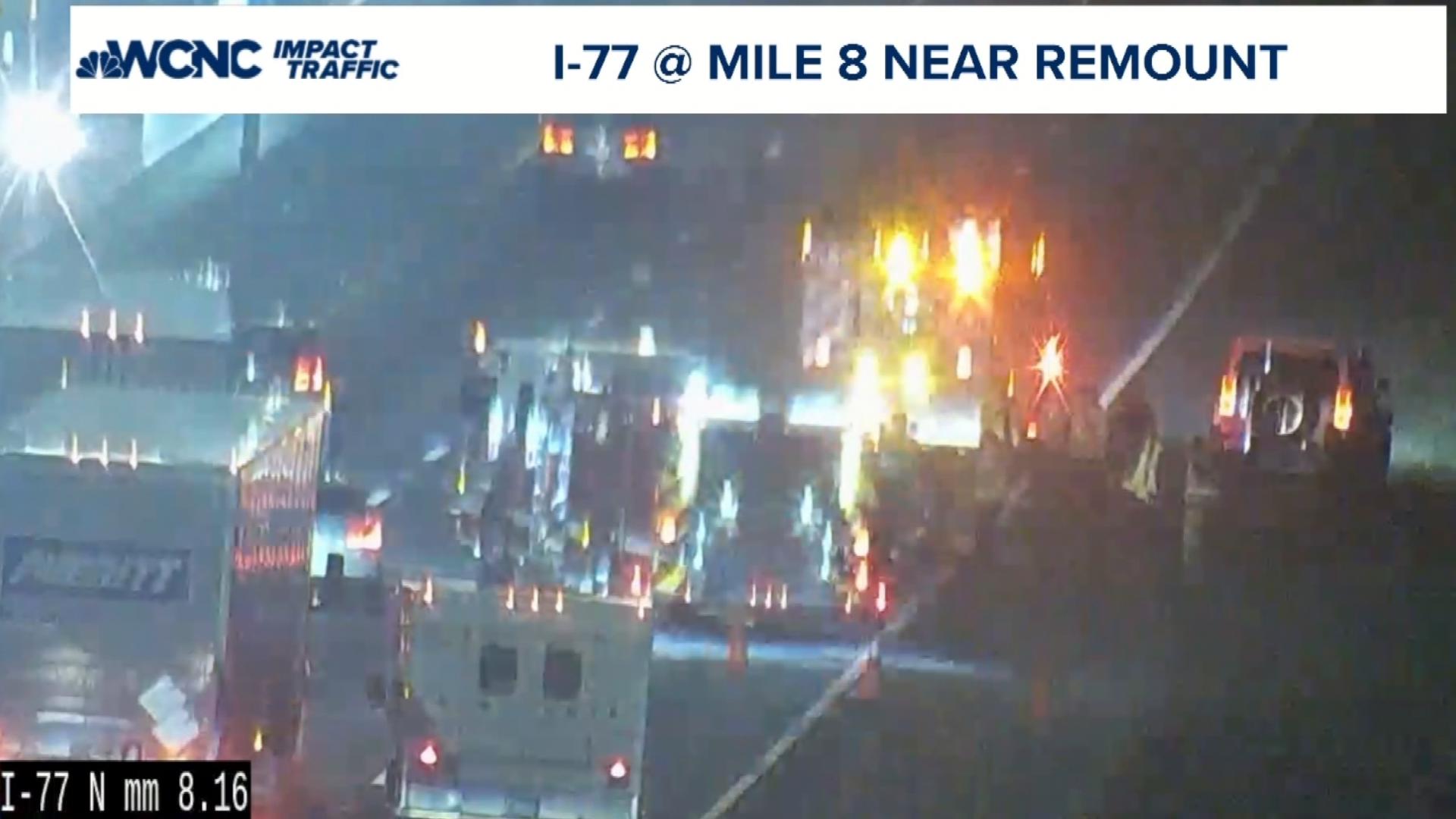 Crash on I-77 North impacts traffic in west Charlotte | wcnc.com