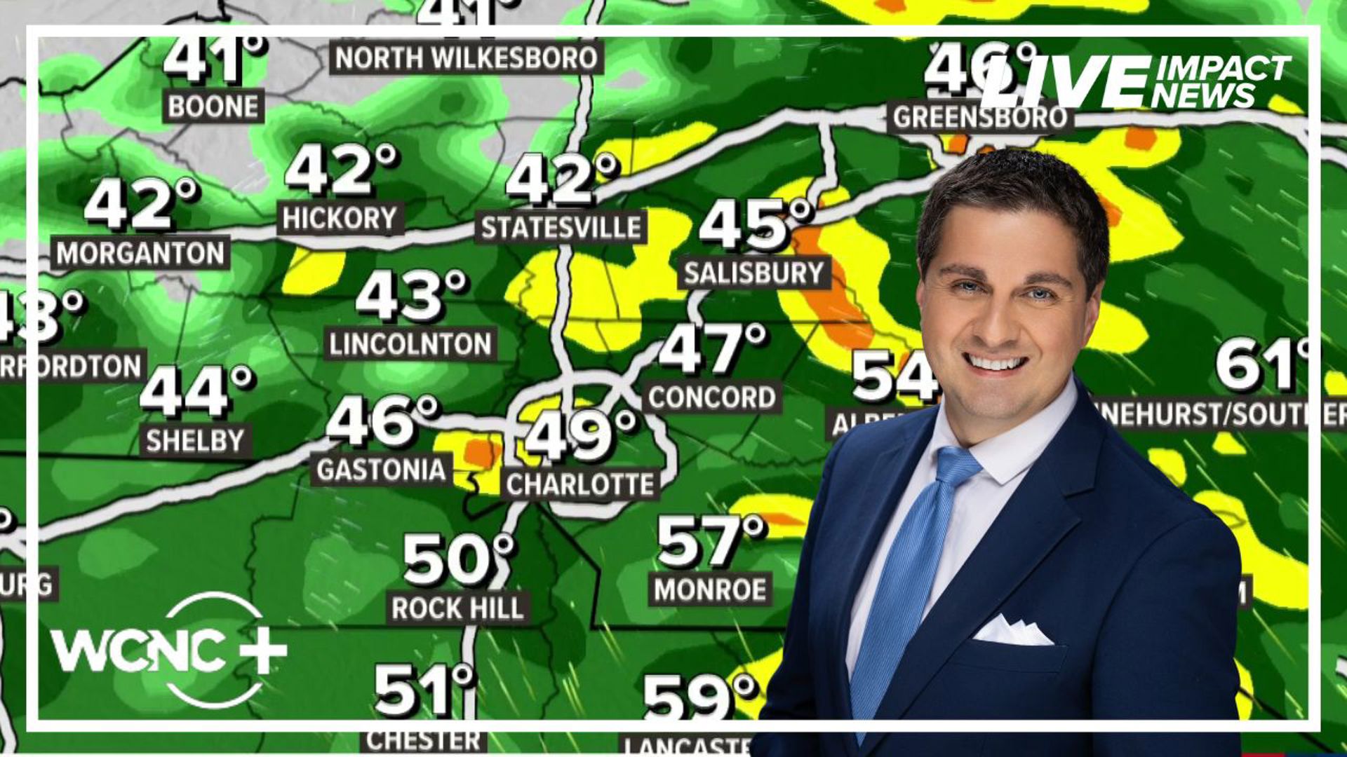 Weather Impact Alert: Rain to impact holiday travel on Tuesday | wcnc.com