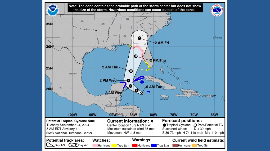 Hurricane Helene timeline: Outlooks before it hit North Carolina in ...