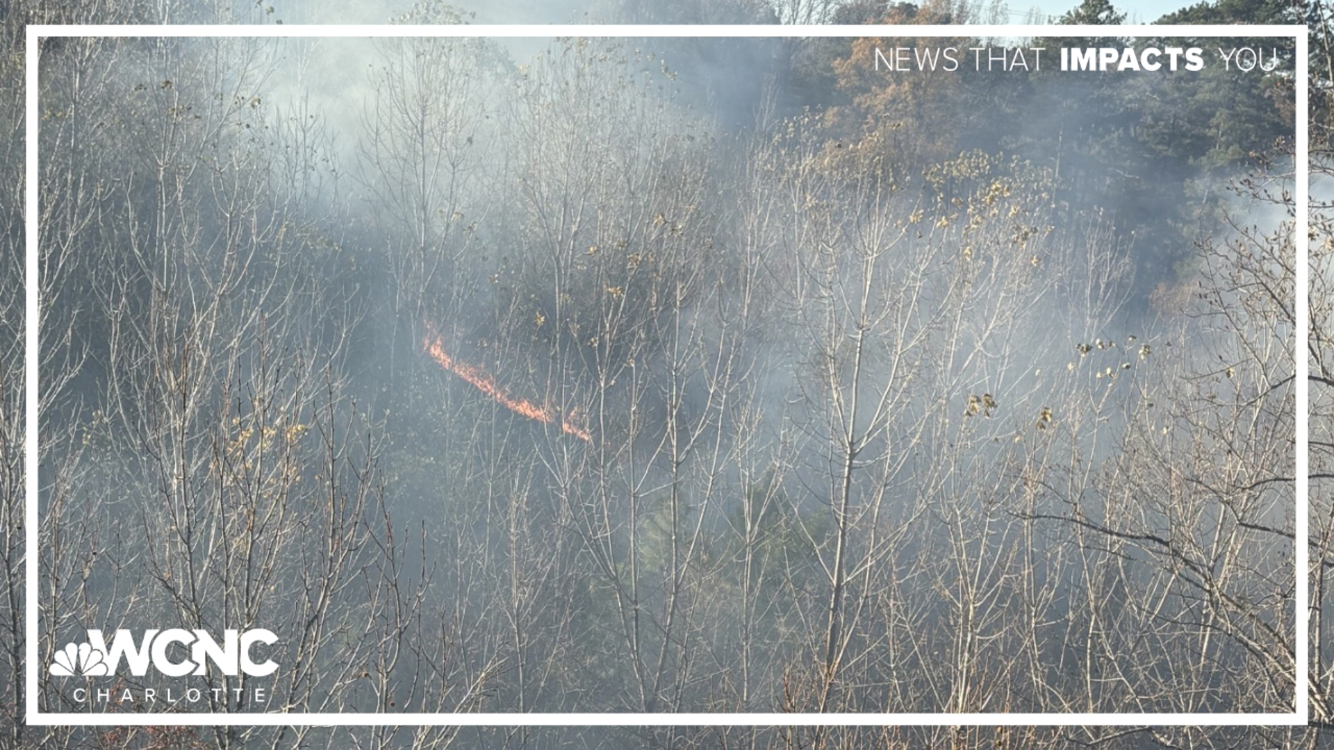 Brush fire causes home evacuations in Concord | wcnc.com