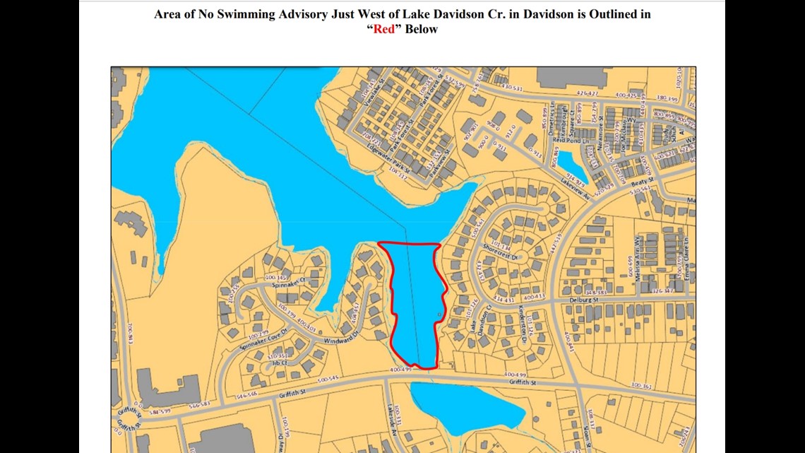 'No Swimming' Advisory lifted for Lake Davidson | wcnc.com