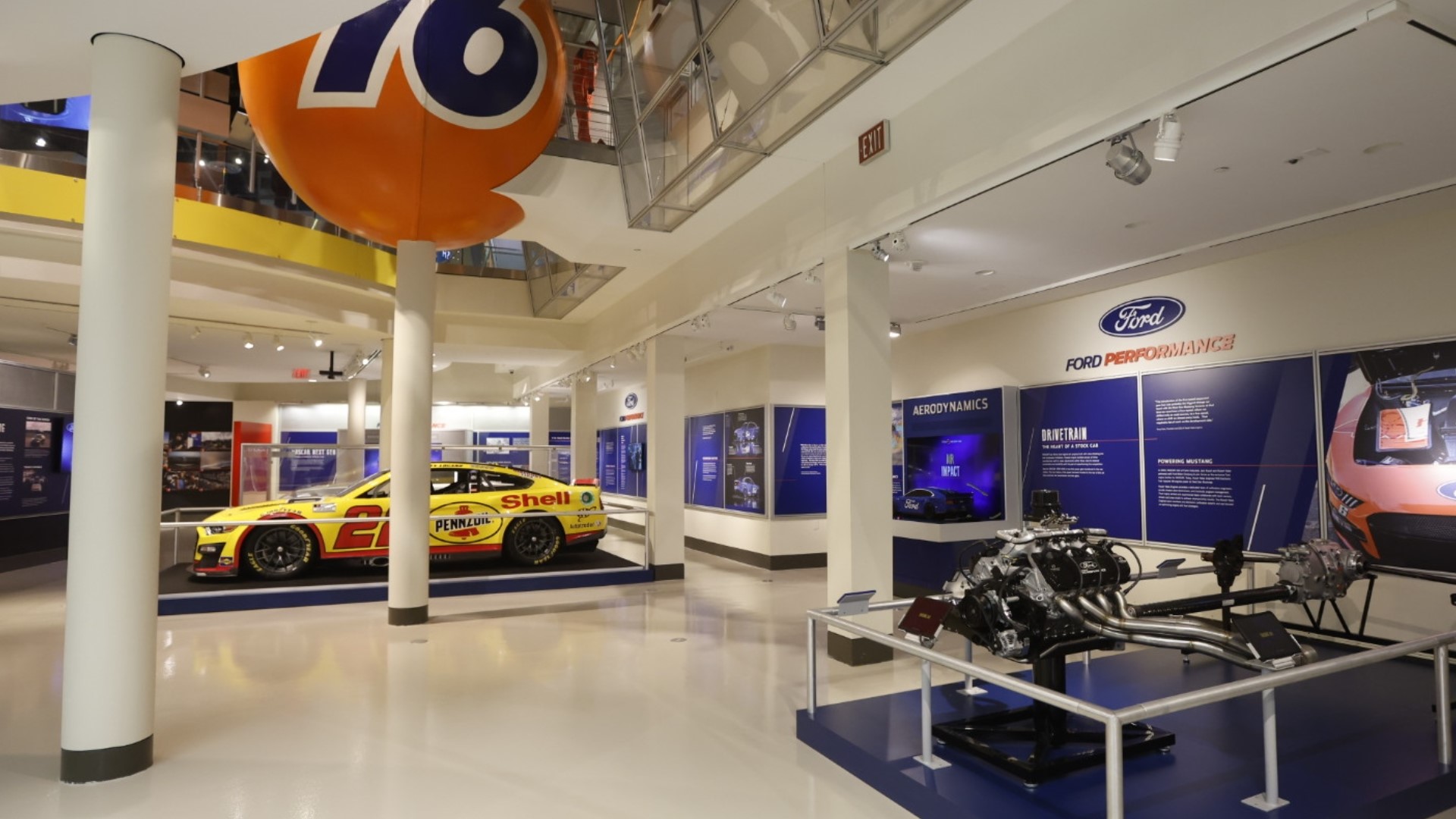 New NASCAR Hall of Fame exhibit on Next Gen Ford Mustang race car ...