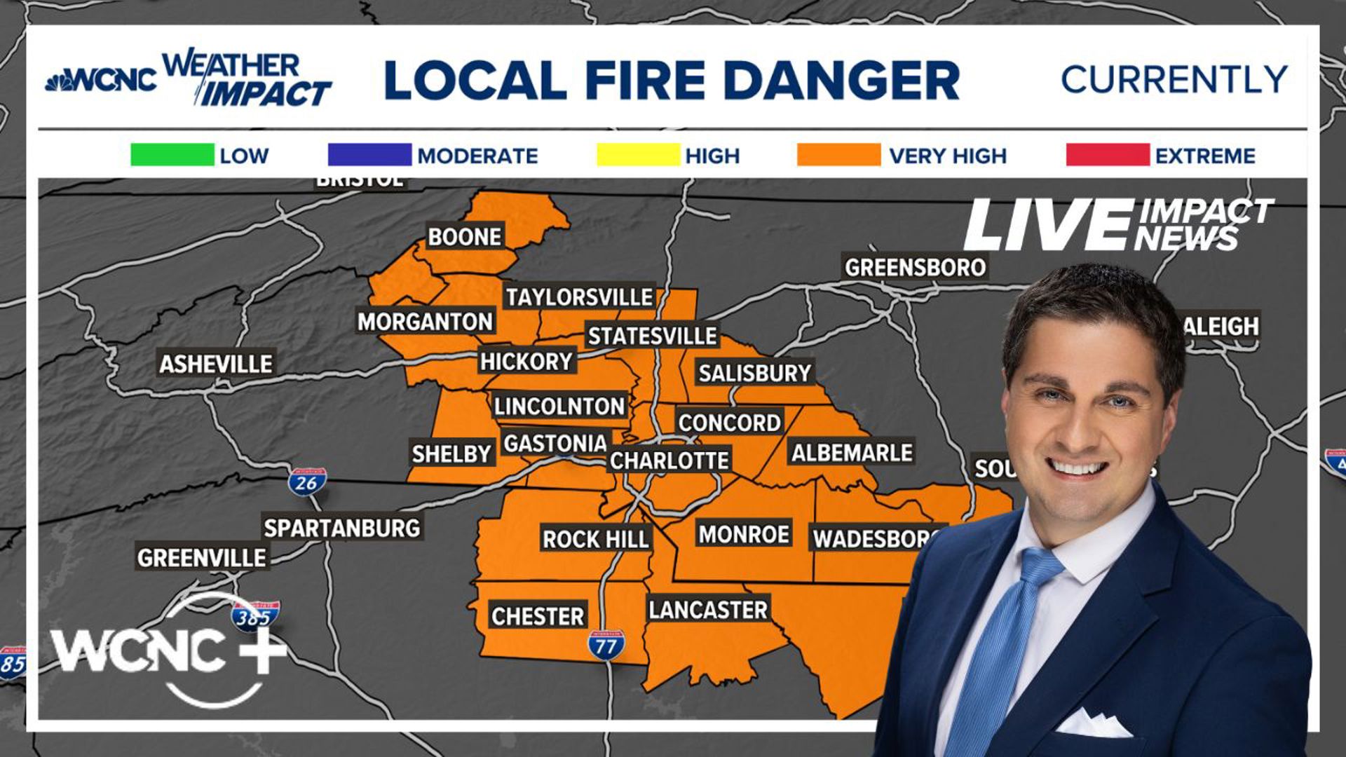 Very high fire danger this week due to extremely dry weather | wcnc.com