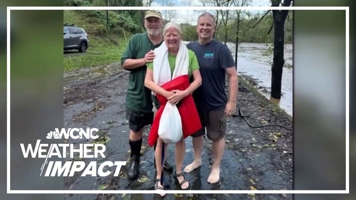 Heart-stopping water rescue caught on camera in Ashe County | wcnc.com