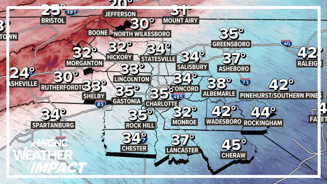 Arctic air causes burst of snow across the Carolinas | wcnc.com