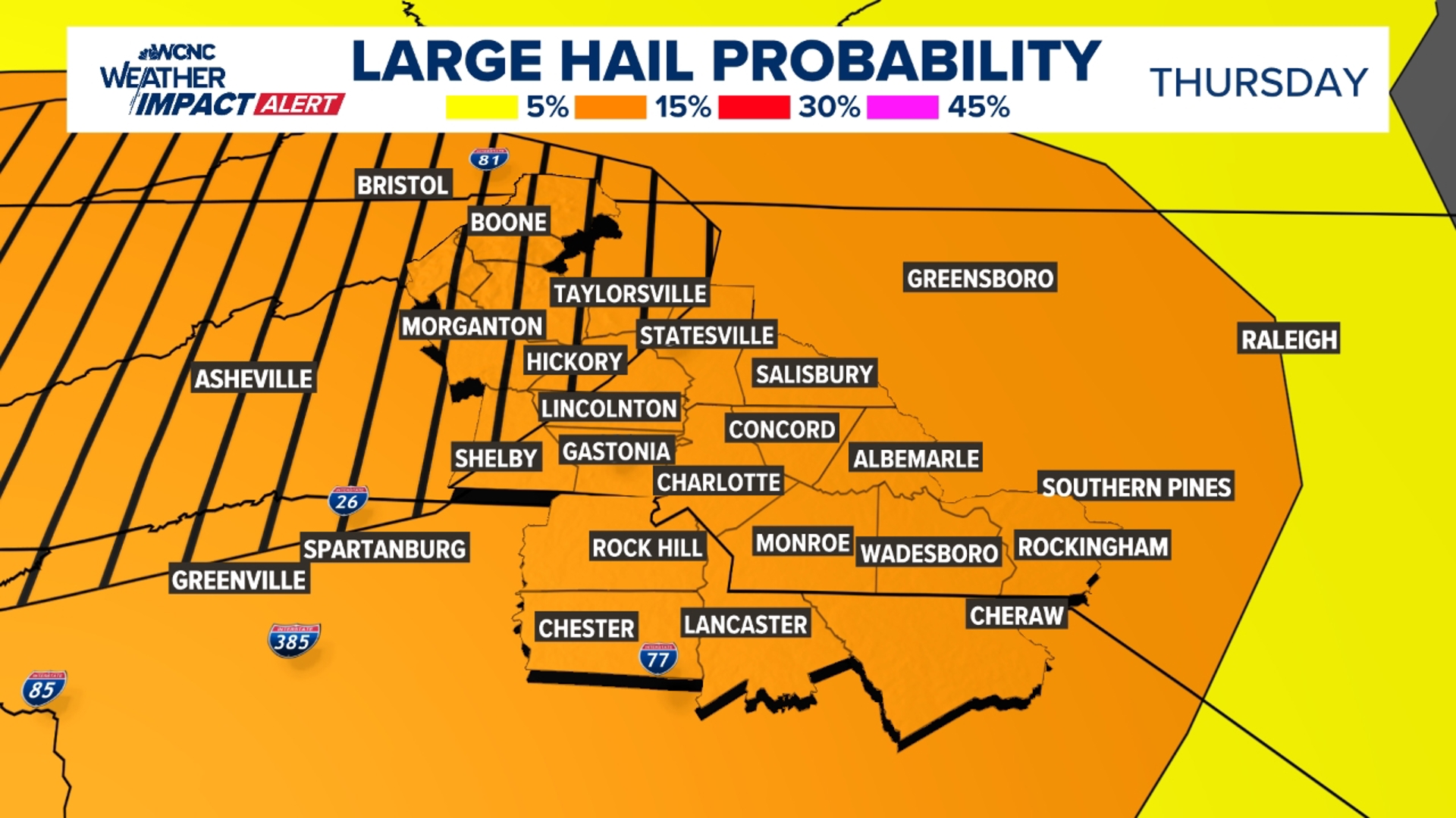 Strong-to-severe storms possible in Charlotte, NC Thursday: Weather ...