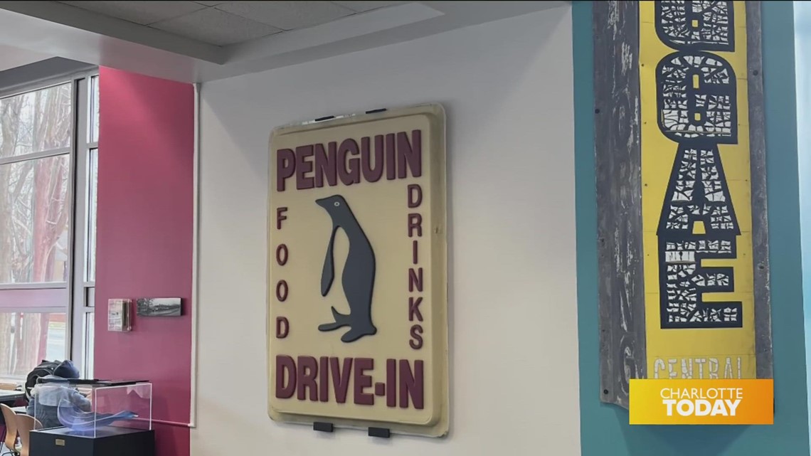 Original Penguin Restaurant sign, part of new exhibit | wcnc.com