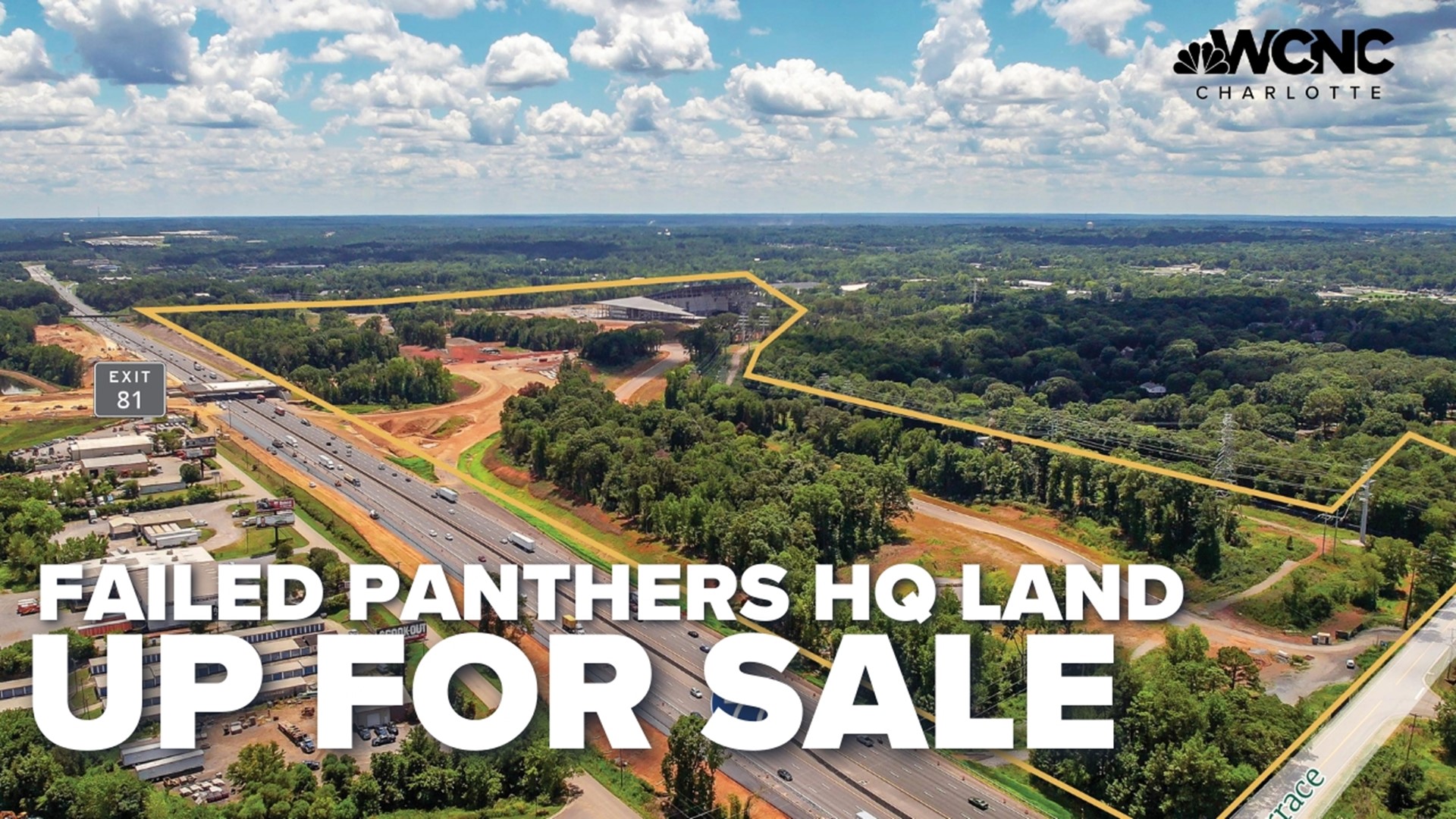 Land for failed Panthers HQ up for sale | wcnc.com