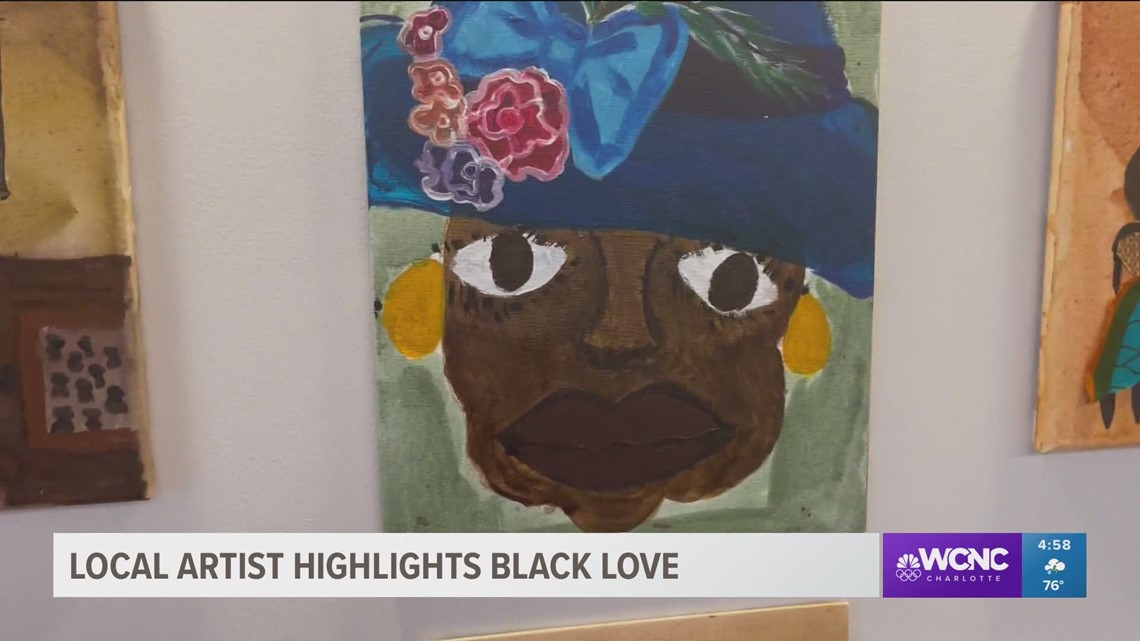 Charlotte artist depicts Black love in new Spirit Square exhibit | wcnc.com