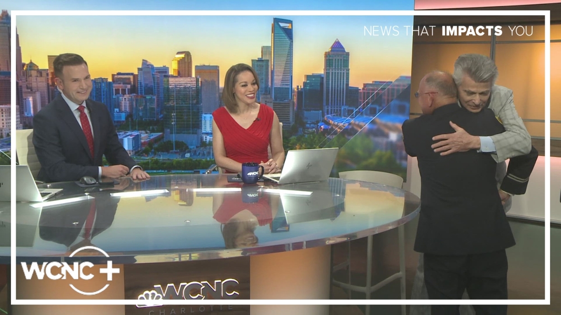 Larry Sprinkle gets a special surprise from the firefighter who saved ...