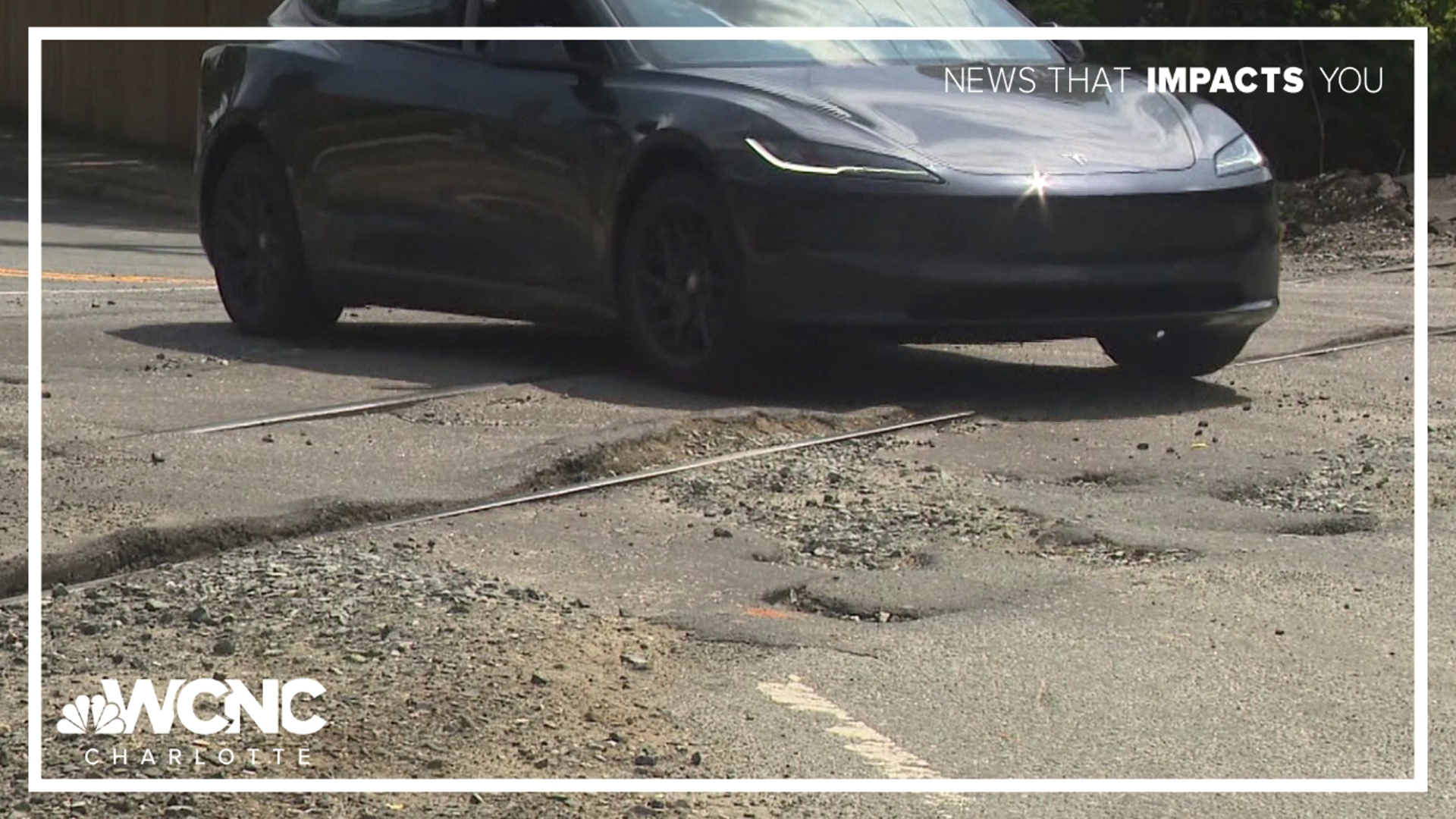 NoDa drivers frustrated over rough rail crossings | wcnc.com