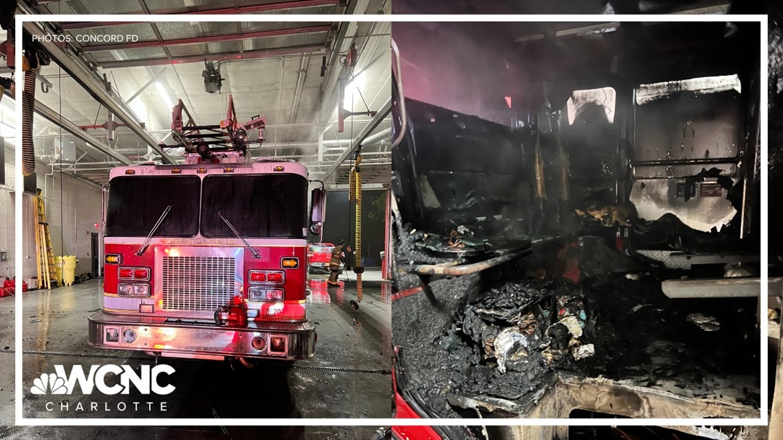 Concord fire truck catches fire | wcnc.com