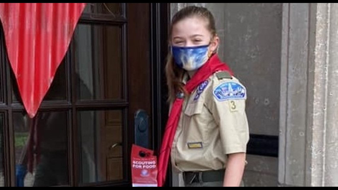 Scouts deliver door tags ahead of Scouting For Food | wcnc.com