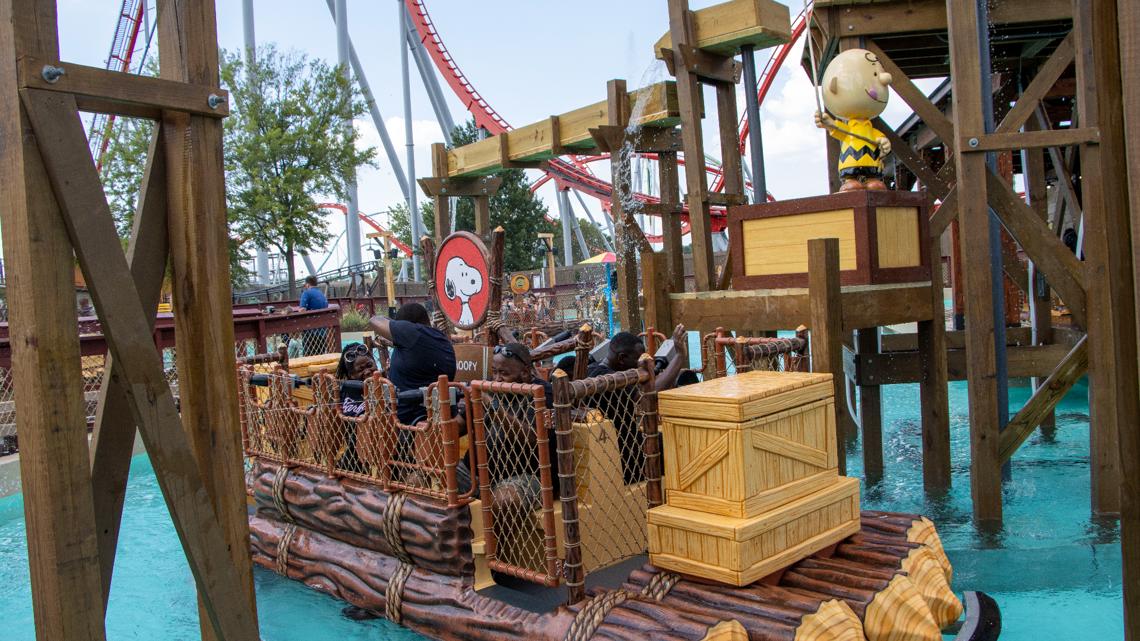 Carowinds debuts Charlie Brown's River Raft Blast ride | wcnc.com