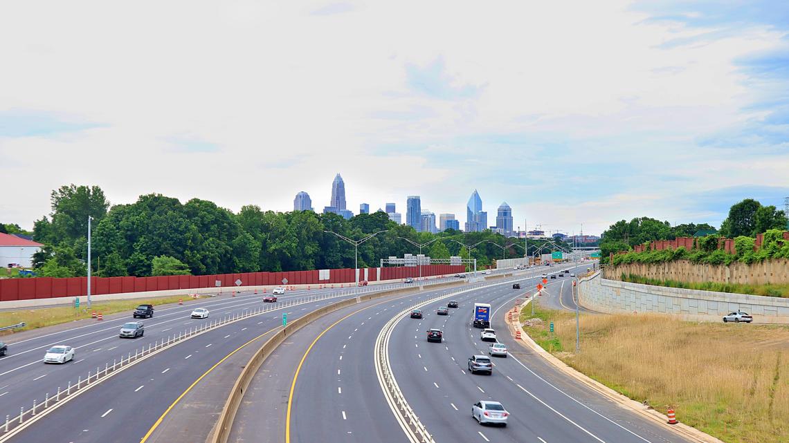 Four miles of I-85 gaining a lane west of Charlotte | wcnc.com