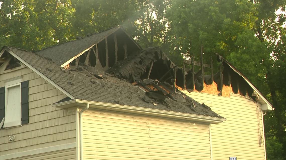 Lightning strike causes house fire in Pineville | wcnc.com