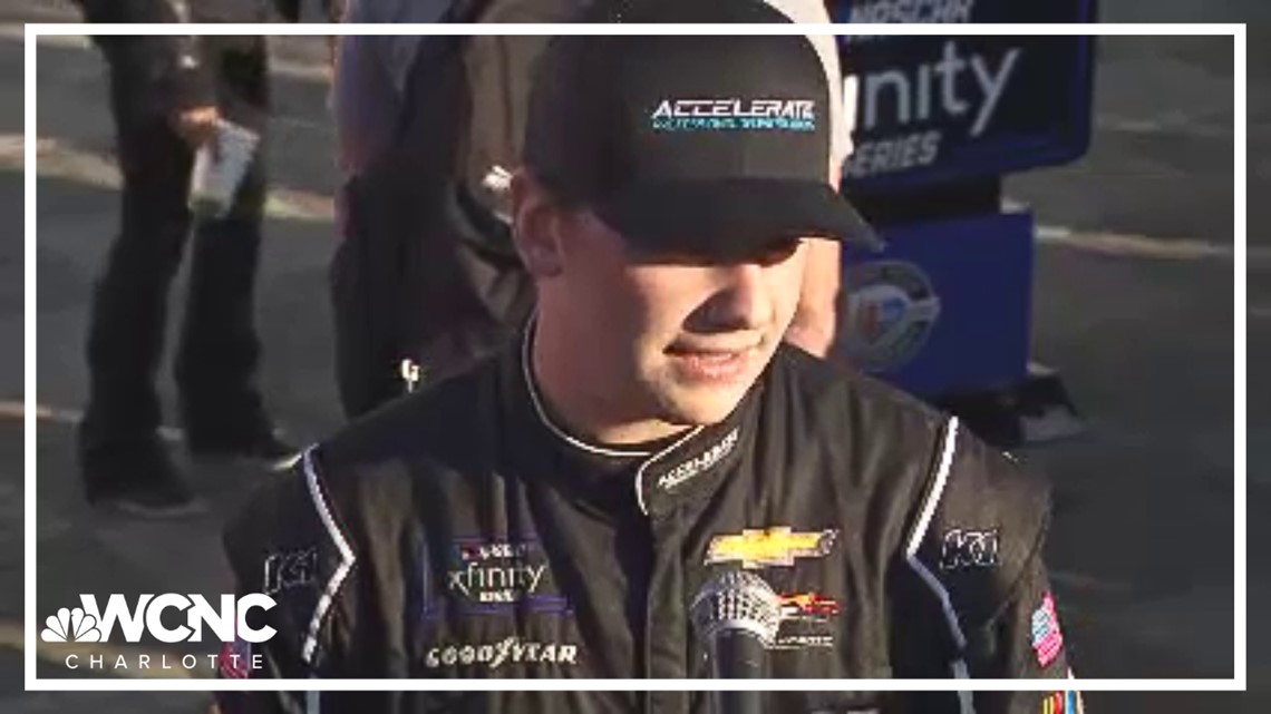Sam Mayer wins Xfinity Series playoff in Charlotte, saving his NASCAR ...
