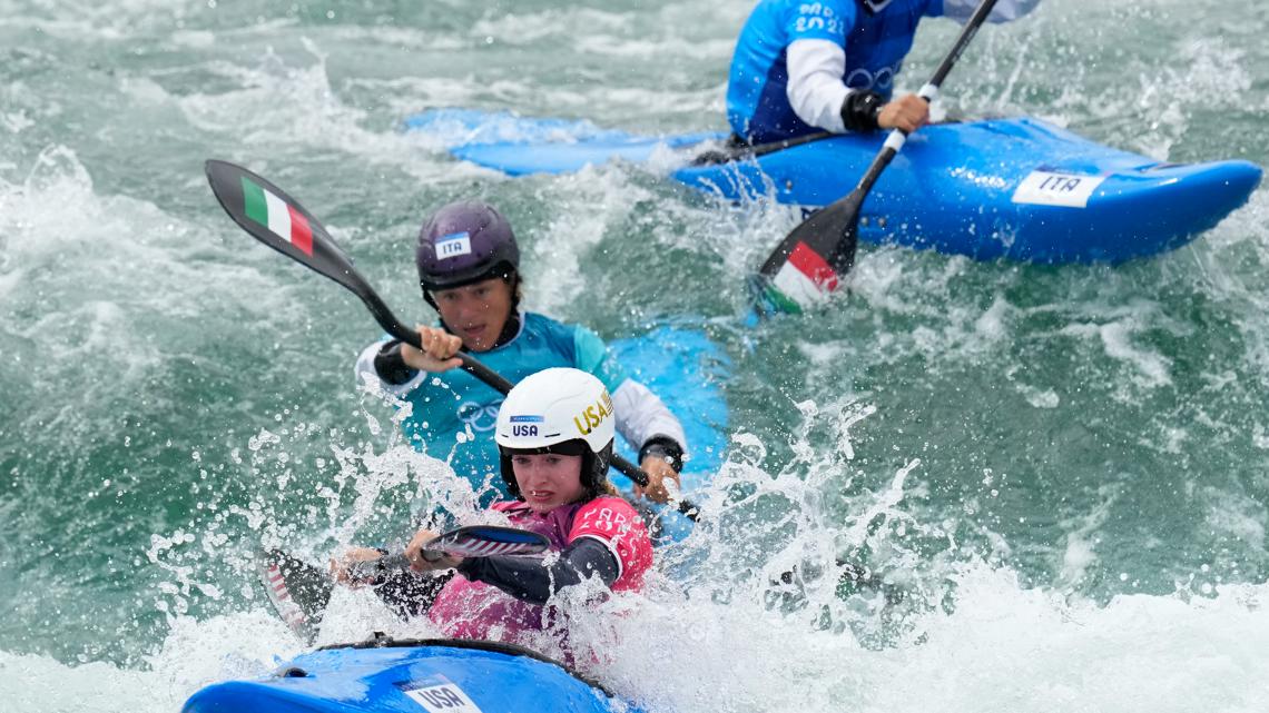 NC paddler Evy Leibfarth competes in Olympic Kayak Cross | wcnc.com