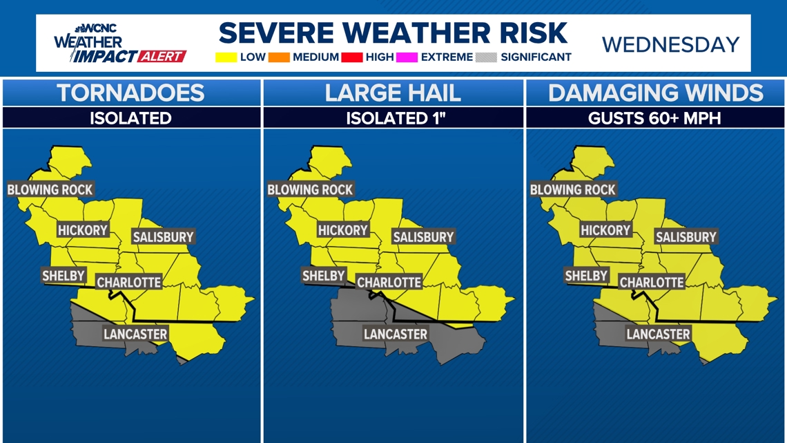 Weather Impact Alert: Widespread rain early Wednesday, strong storms ...